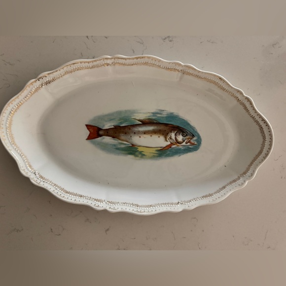 Other | Oeg Royal Austria Porcelain Fish Plate | Poshmark
